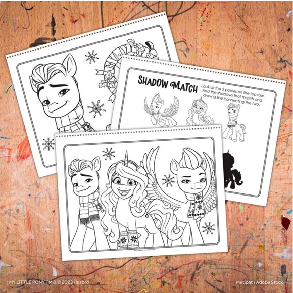 My Little Pony | Games | My Little Pony Holiday Giant Activity Pad With ...